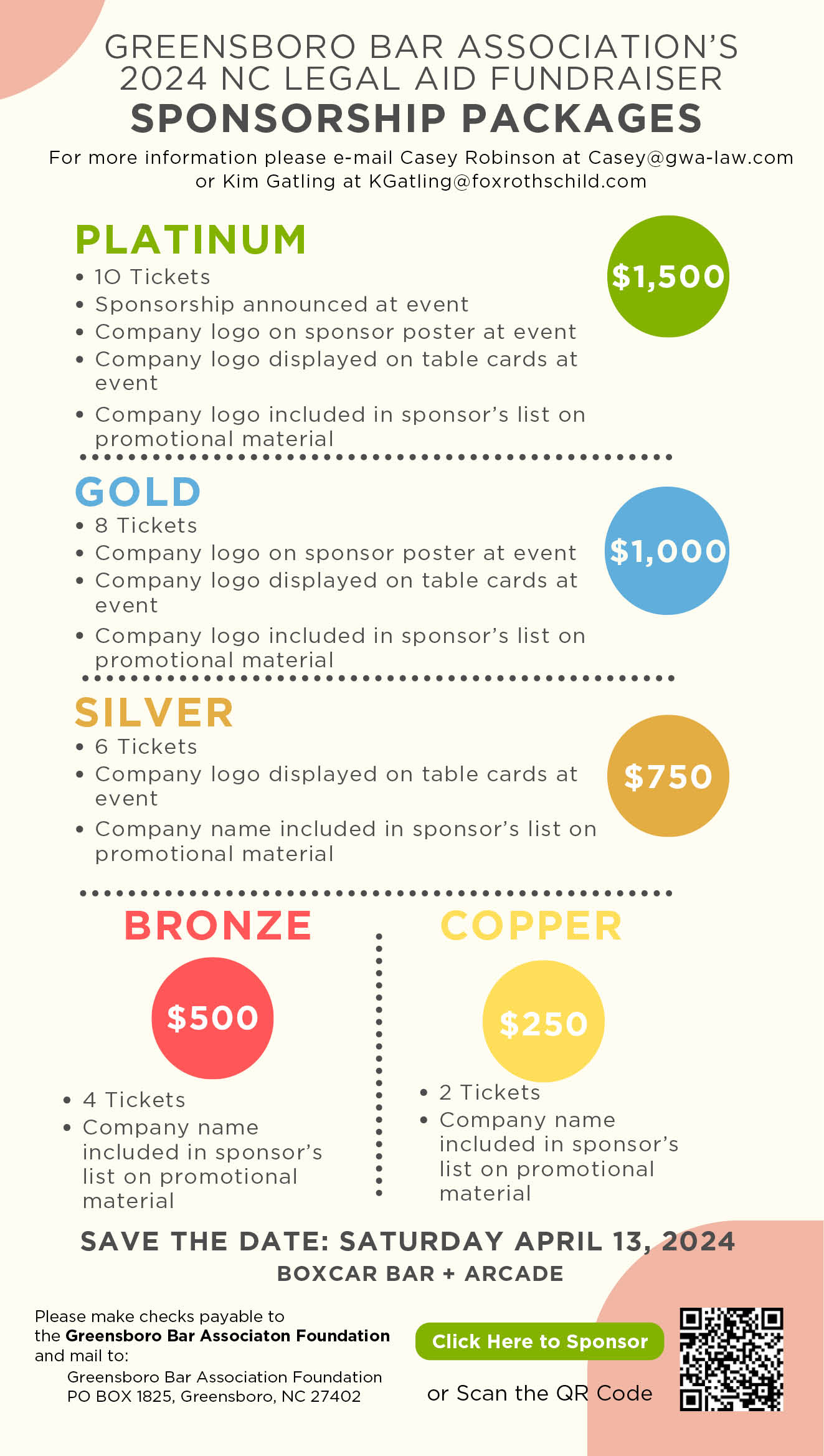 Invitation to Sponsor GBA Fundraiser for Legal Aid – Greensboro Bar ...